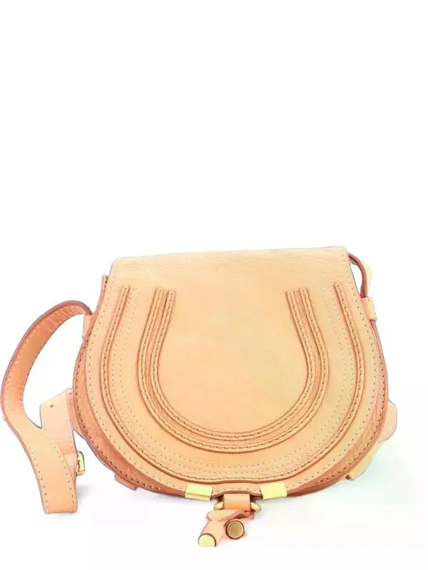 Chloé Marcie Leather Small Crossbody Bag - Pink