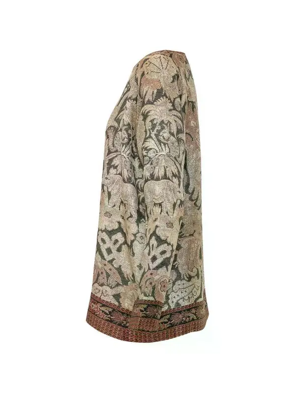 PIERRE-LOUIS MASCIA Aloe Tapestry-print Top