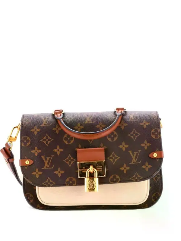 LOUIS VUITTON Vaugirard Handbag Monogram Canvas With Leather Satchel