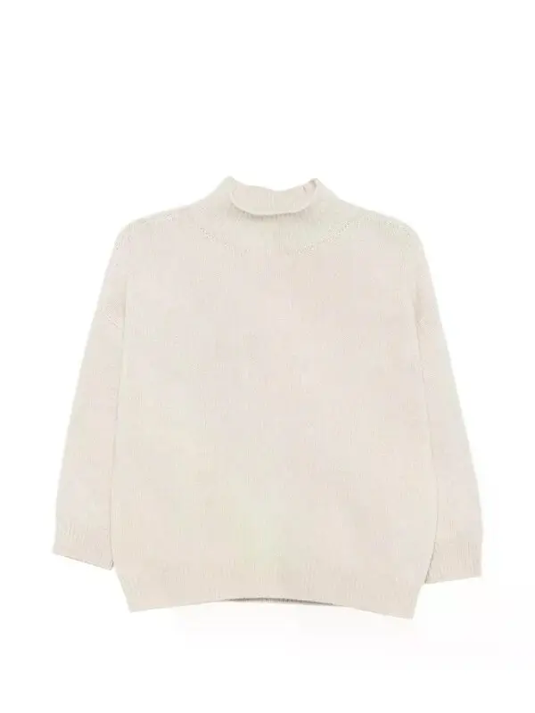 VANISE High-neck Drop-shoulder Sweater