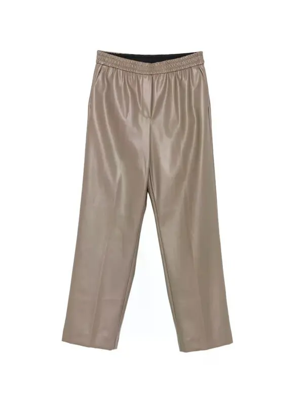 NUDE Faux-leather Trousers - Grey