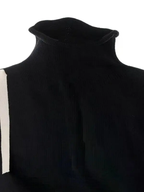 Alpha Studio High-neck Tape-detail Sweater