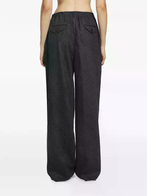 JIL SANDER Elasticated-waistband Wide-leg Trousers