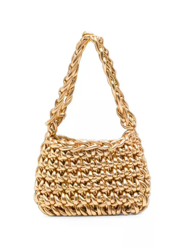 MARIA CALDERARA Woven-design Chain-strap Tote Bag