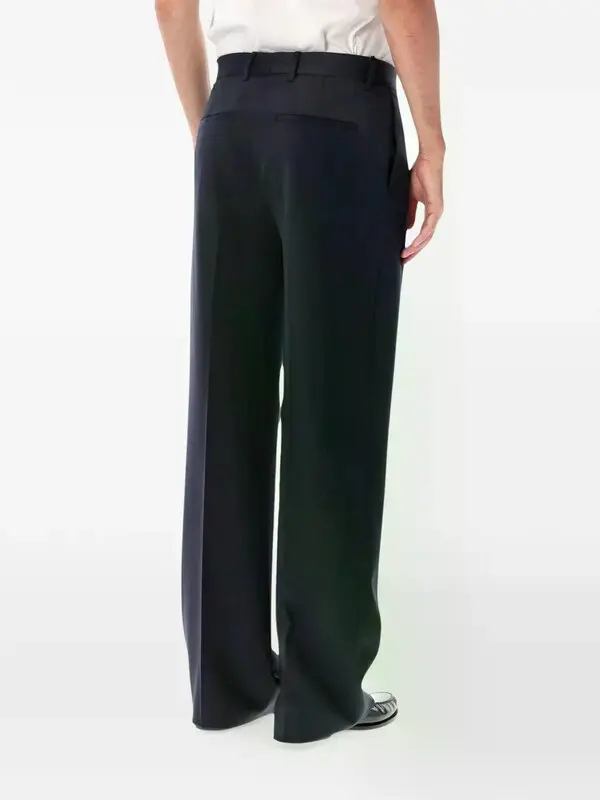 LARDINI Pleated Straight-leg Trousers