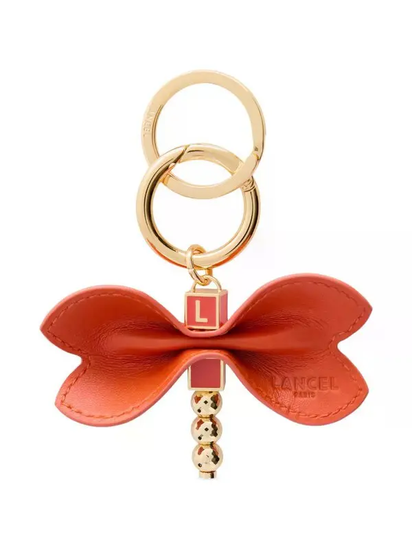 LANCEL Jungle Dragonfly-shaped Keyring - Orange