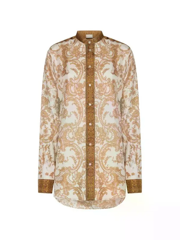 PIERRE-LOUIS MASCIA Aloe Silk Shirt