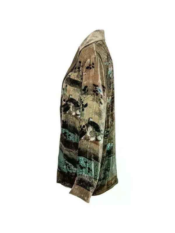 PIERRE-LOUIS MASCIA Kanpur Graphic-print Double-breasted Blazer
