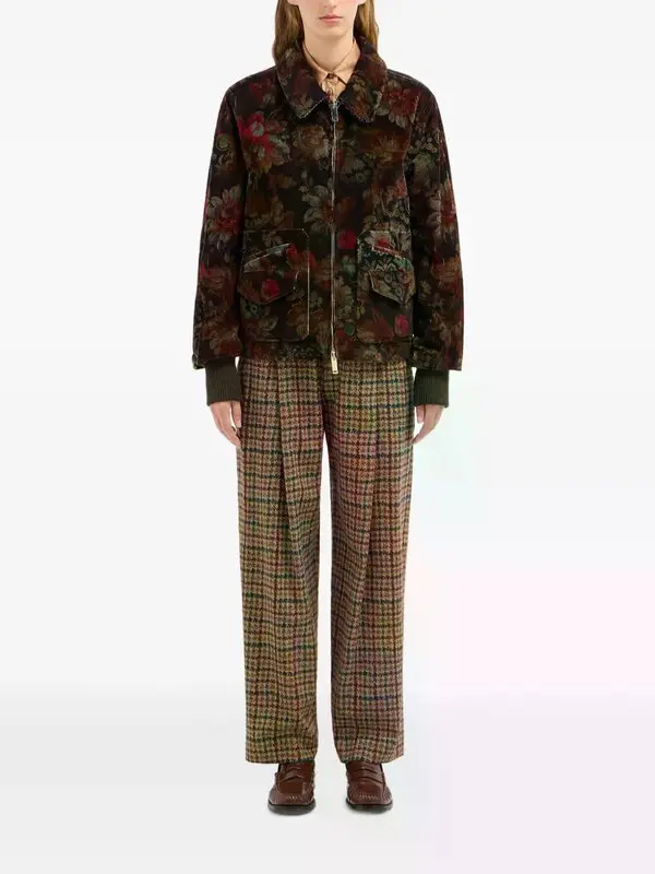 PIERRE-LOUIS MASCIA Gridox Floral-print Bomber Jacket