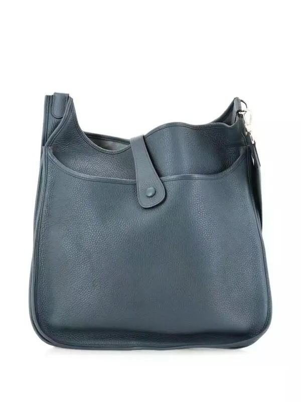 Hermès Evelyne Bag Gen Iii Clemence Tgm Crossbody Bag - Blue