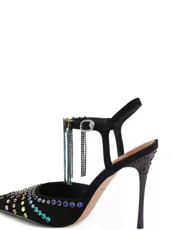 Kurt Geiger Crystal Point-toe Pumps - Black