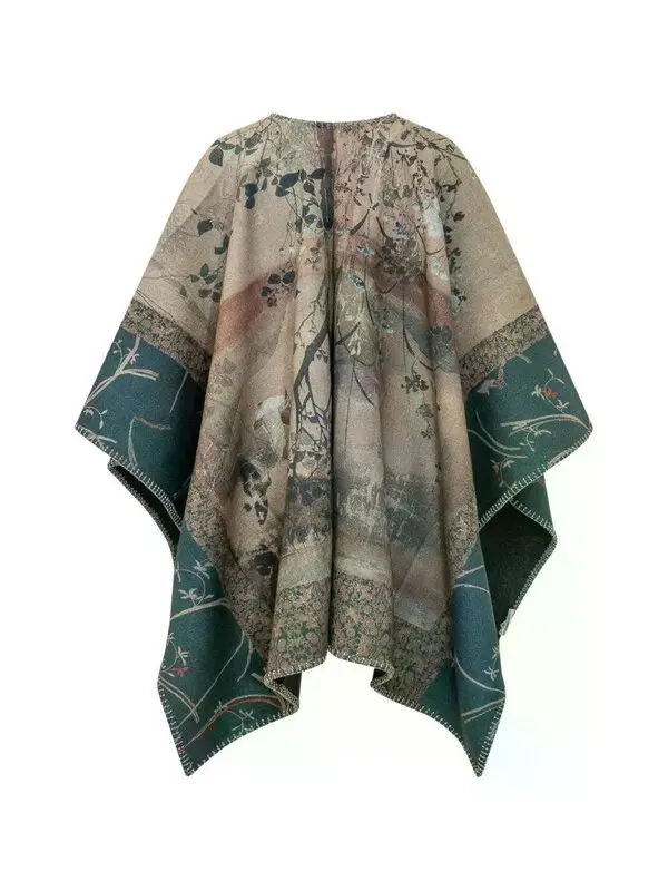 PIERRE-LOUIS MASCIA Pancake Graphic-print Cape
