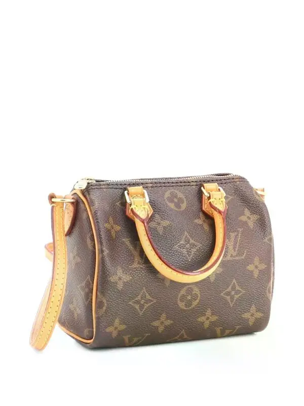 LOUIS VUITTON Speedy Bandouliere Monogram Canvas Nano Crossbody Bag