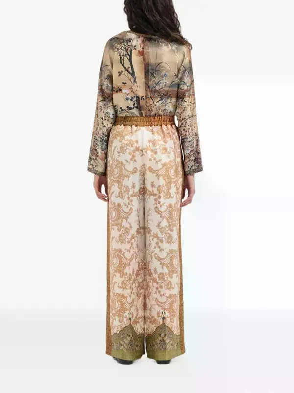 PIERRE-LOUIS MASCIA Cialda Baroque-print Palazzo Pants