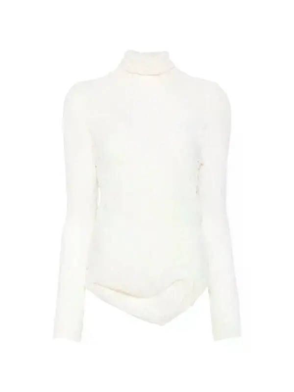 Dixie Lace Roll-neck Top