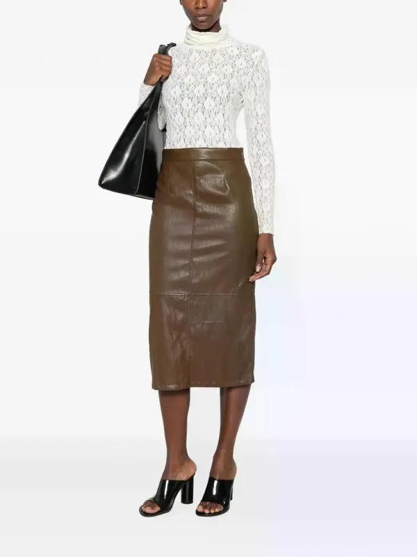 Dixie Lace Roll-neck Top