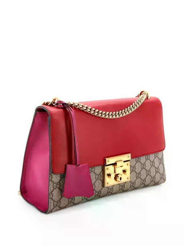 Gucci Padlock Gg Coated Canvas And Leather Medium Shoulder Bag