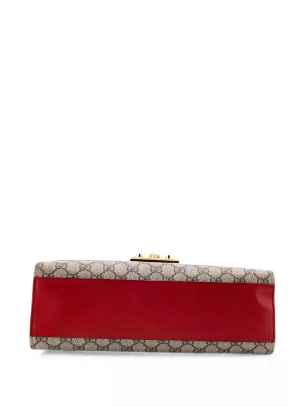 Gucci Padlock Gg Coated Canvas And Leather Medium Shoulder Bag