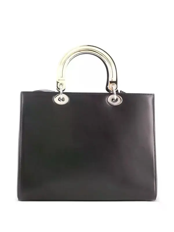 Dior Leather Patch Embellished Satchel