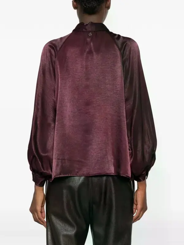 Dixie Satin-finish Raglan-sleeve Shirt