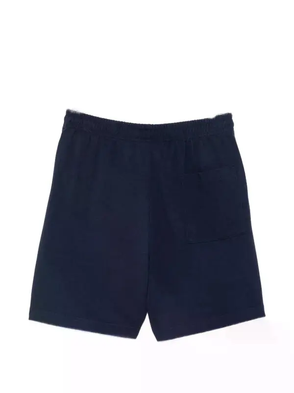 SPORTY & RICH Logo-print Cotton Shorts