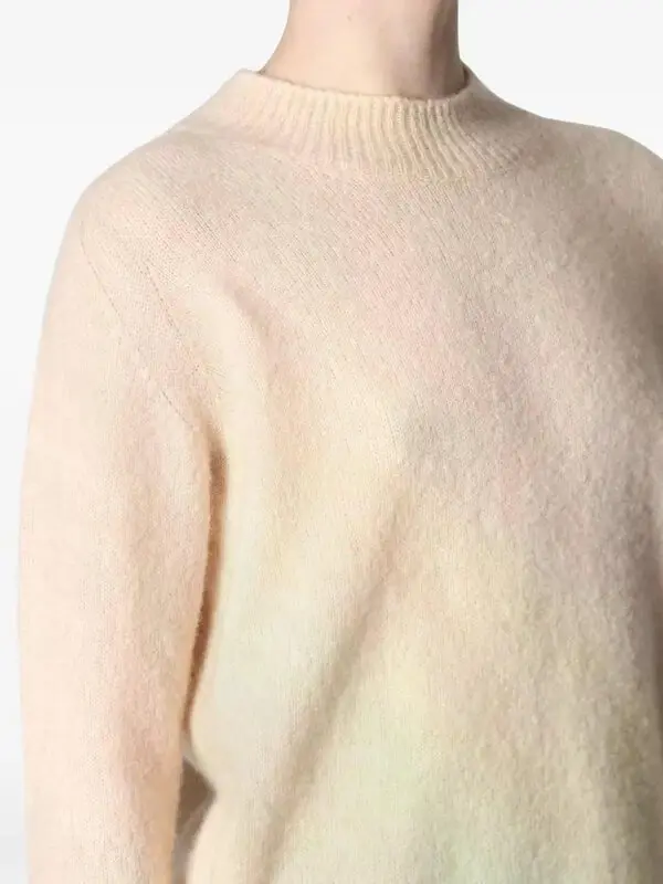 ROBERTO COLLINA Three-quarter-sleeve Mock-neck Sweater