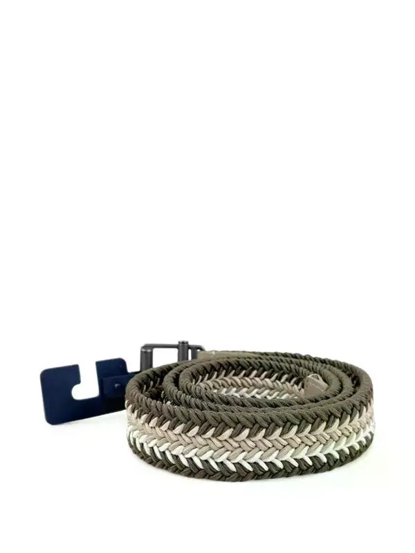 Tommy Hilfiger Braided Horizontal-stripe Belt
