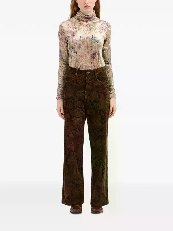 PIERRE-LOUIS MASCIA Gridox Straight-leg Trousers