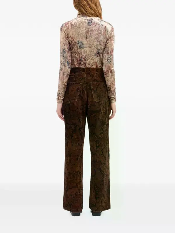 PIERRE-LOUIS MASCIA Gridox Straight-leg Trousers