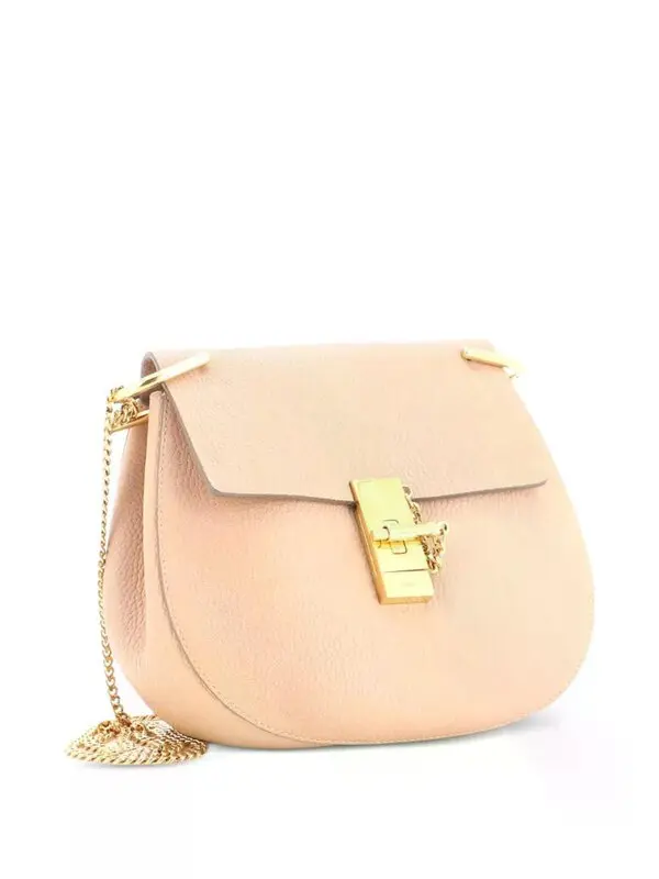 Chloé Drew Leather Cross Body Bag - Neutrals