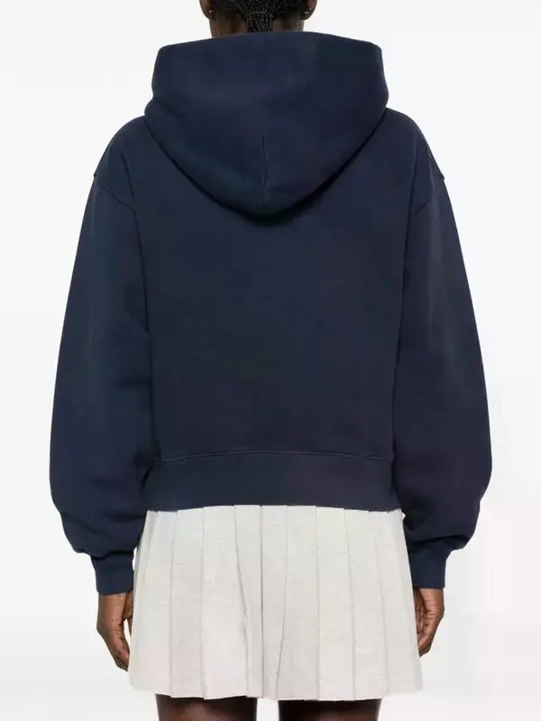 SPORTY & RICH Logo-embroidered Hoodie