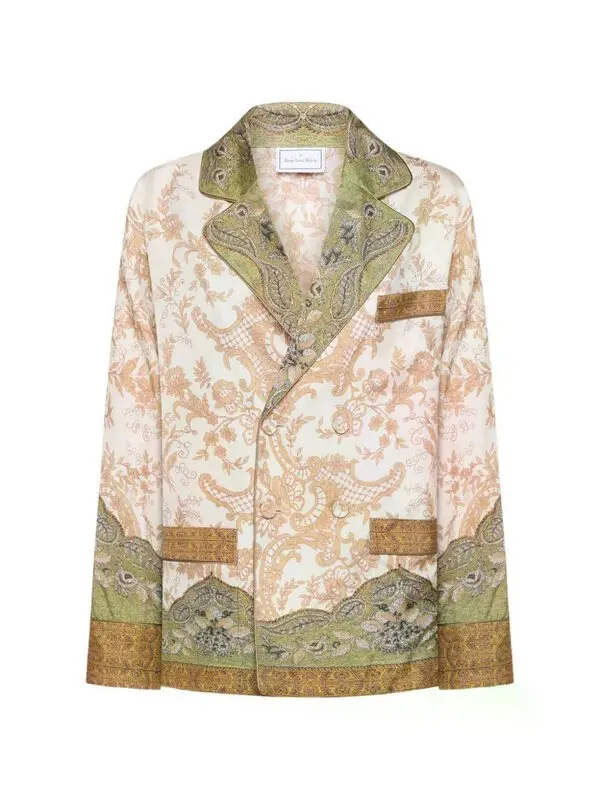 PIERRE-LOUIS MASCIA Floral Paisley Silk Blazer