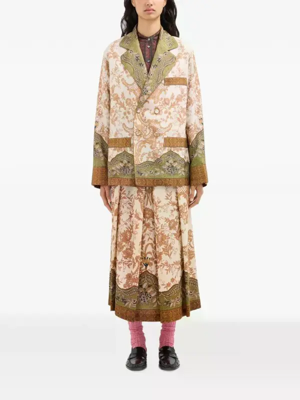 PIERRE-LOUIS MASCIA Floral Paisley Silk Blazer