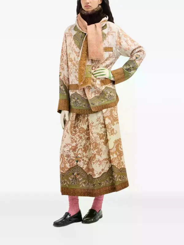 PIERRE-LOUIS MASCIA Floral Paisley Silk Blazer