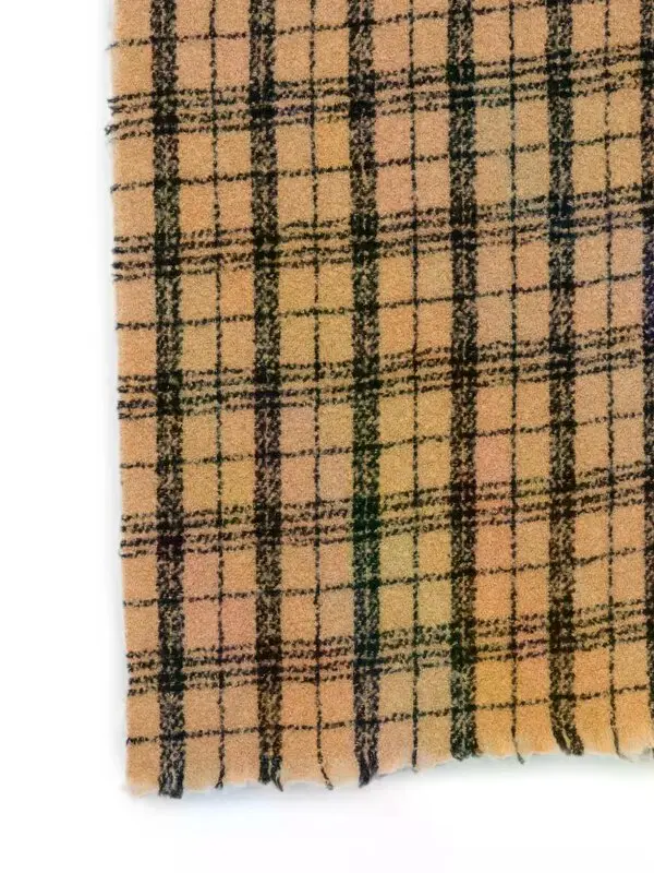 Destin Check Frayed Scarf