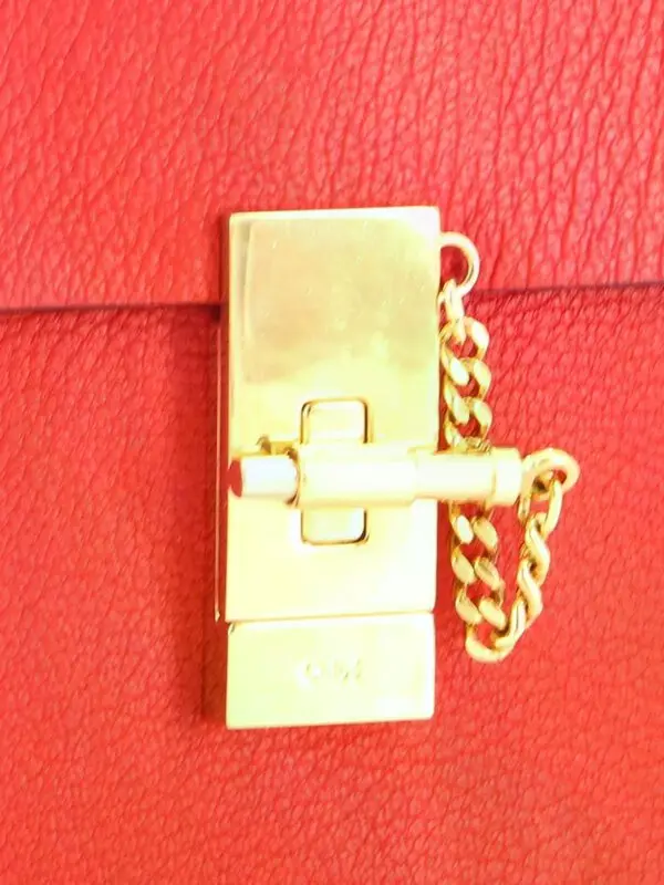 Chloé Drew Leather Small Crossbody Bag - Red