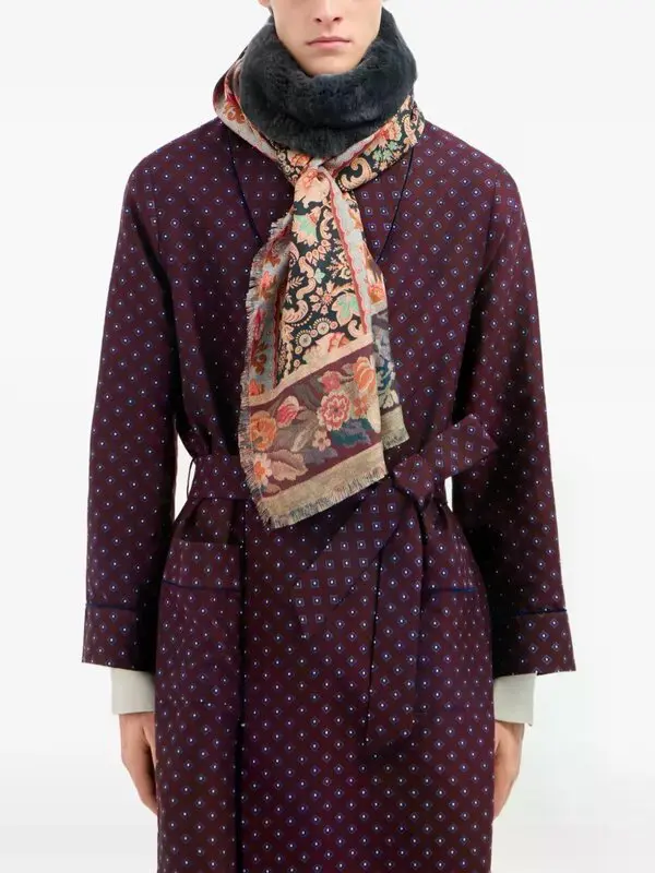 PIERRE-LOUIS MASCIA Fanory Silk Scarf - Brown