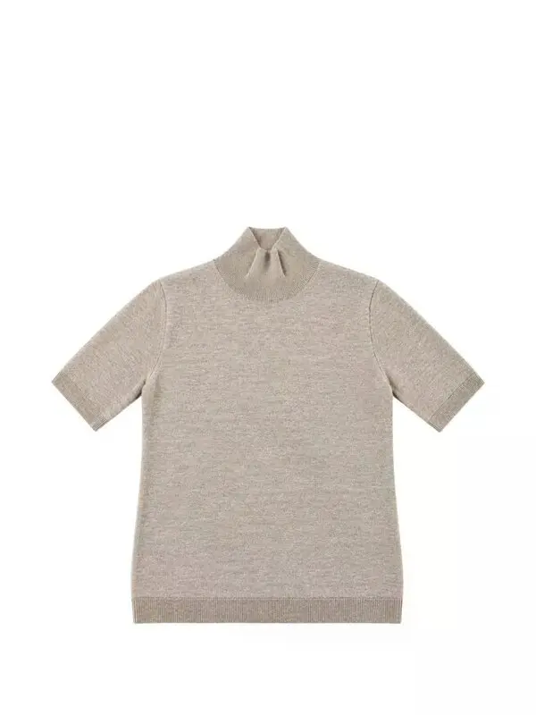 Max Mara High-neck Short-sleeved Sweater