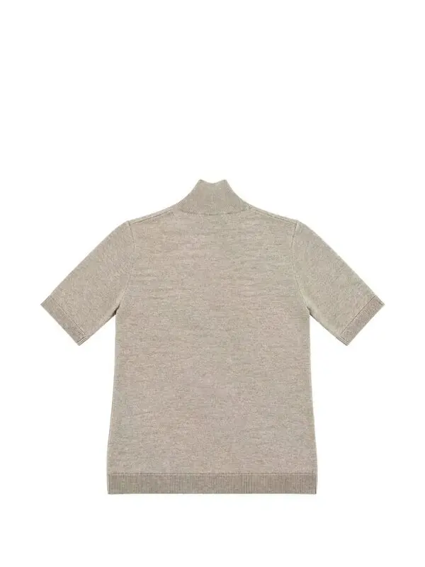 Max Mara High-neck Short-sleeved Sweater