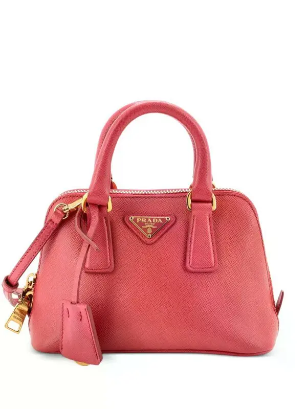 Prada Promenade Saffiano Leather Mini Crossbody Bag - Pink