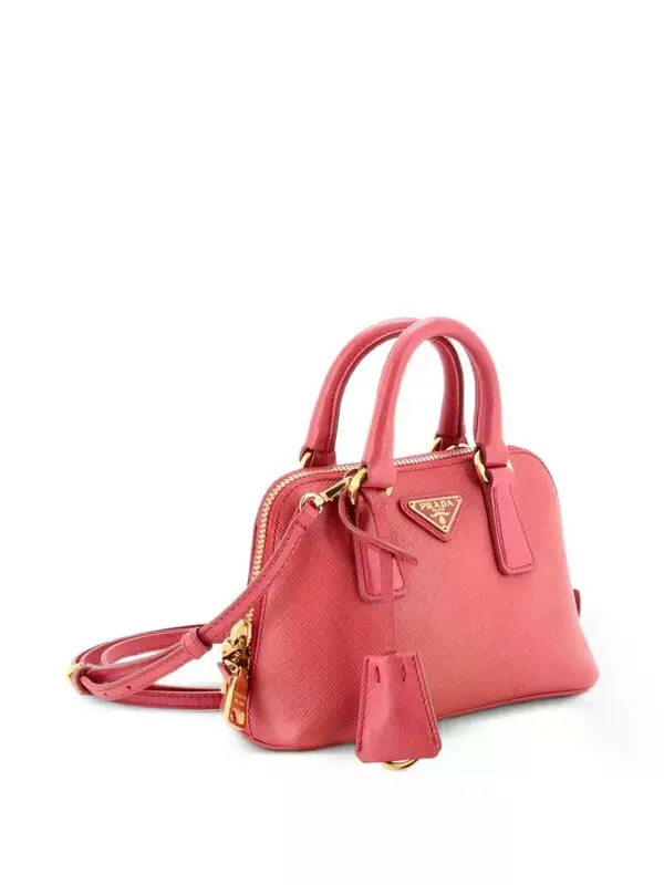 Prada Promenade Saffiano Leather Mini Crossbody Bag - Pink