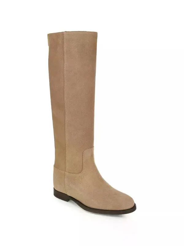 VIA ROMA 15 Suede Logo-plaque Boots