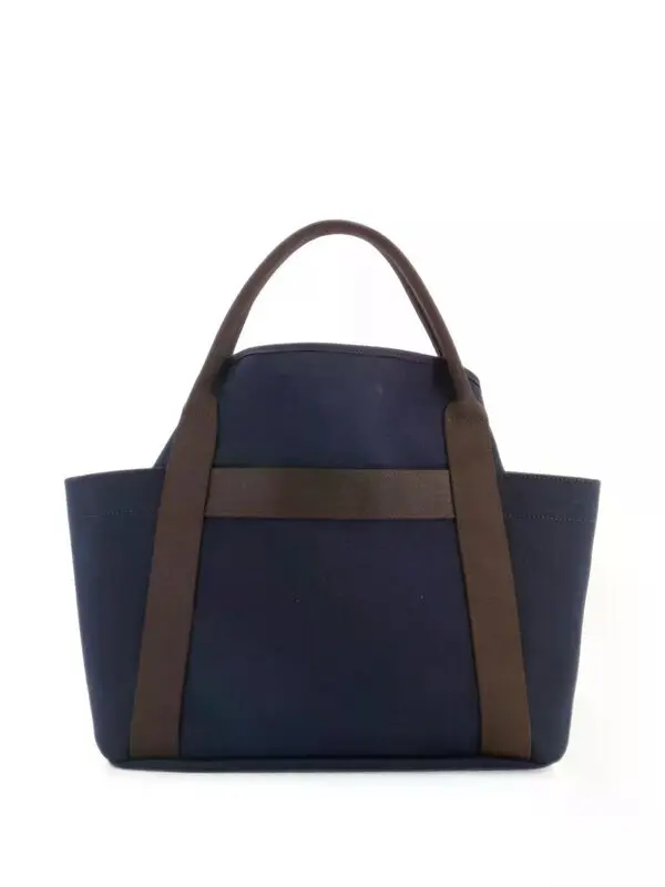 Hermès Sac De Pansage Groom Handbag Canvas Shoulder Bag - Blue