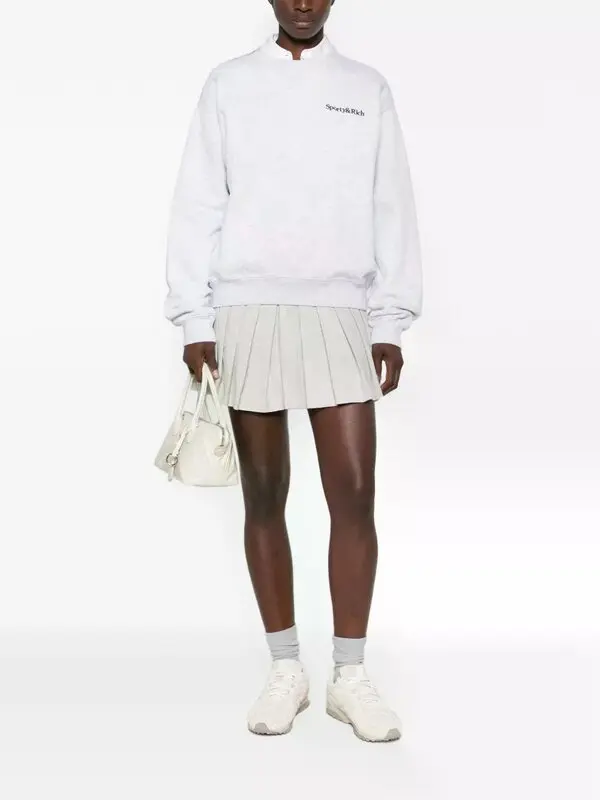 SPORTY & RICH Logo-embroidered Sweater