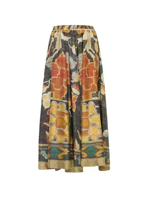 PIERRE-LOUIS MASCIA Aloe A-line Maxi Skirt - Black
