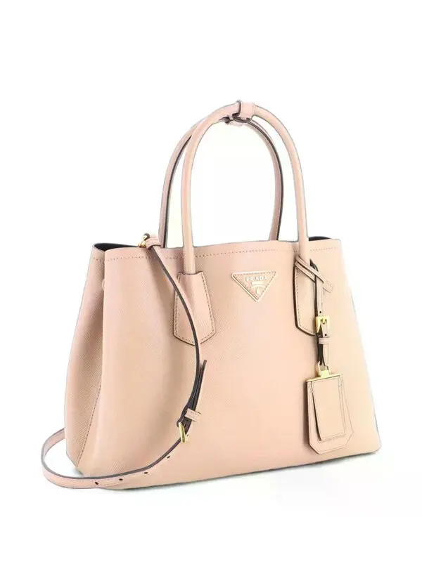 Prada Cuir Double Saffiano Leather Small Tote Bag