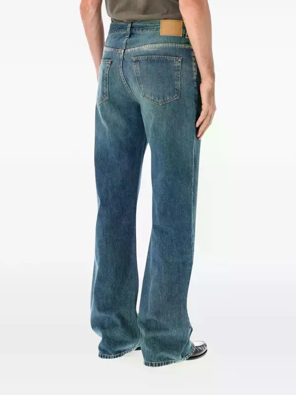 JEANERICA Faded Wide-leg Jeans