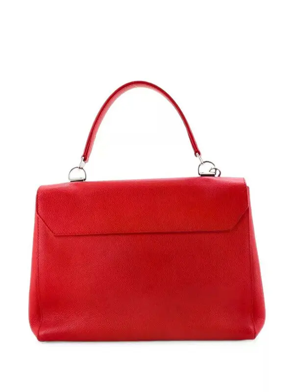 LOUIS VUITTON Lockme Ii Handbag Leather Satchel - Red