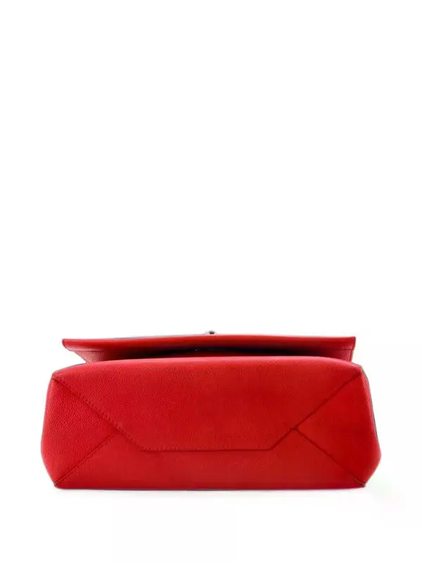 LOUIS VUITTON Lockme Ii Handbag Leather Satchel - Red