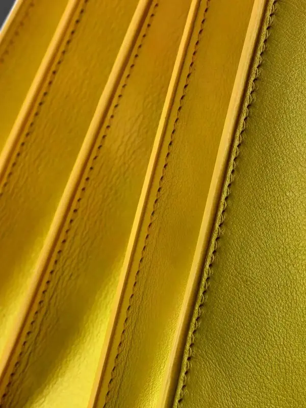 Saint Laurent Sac De Jour Leather Tote Bag - Yellow